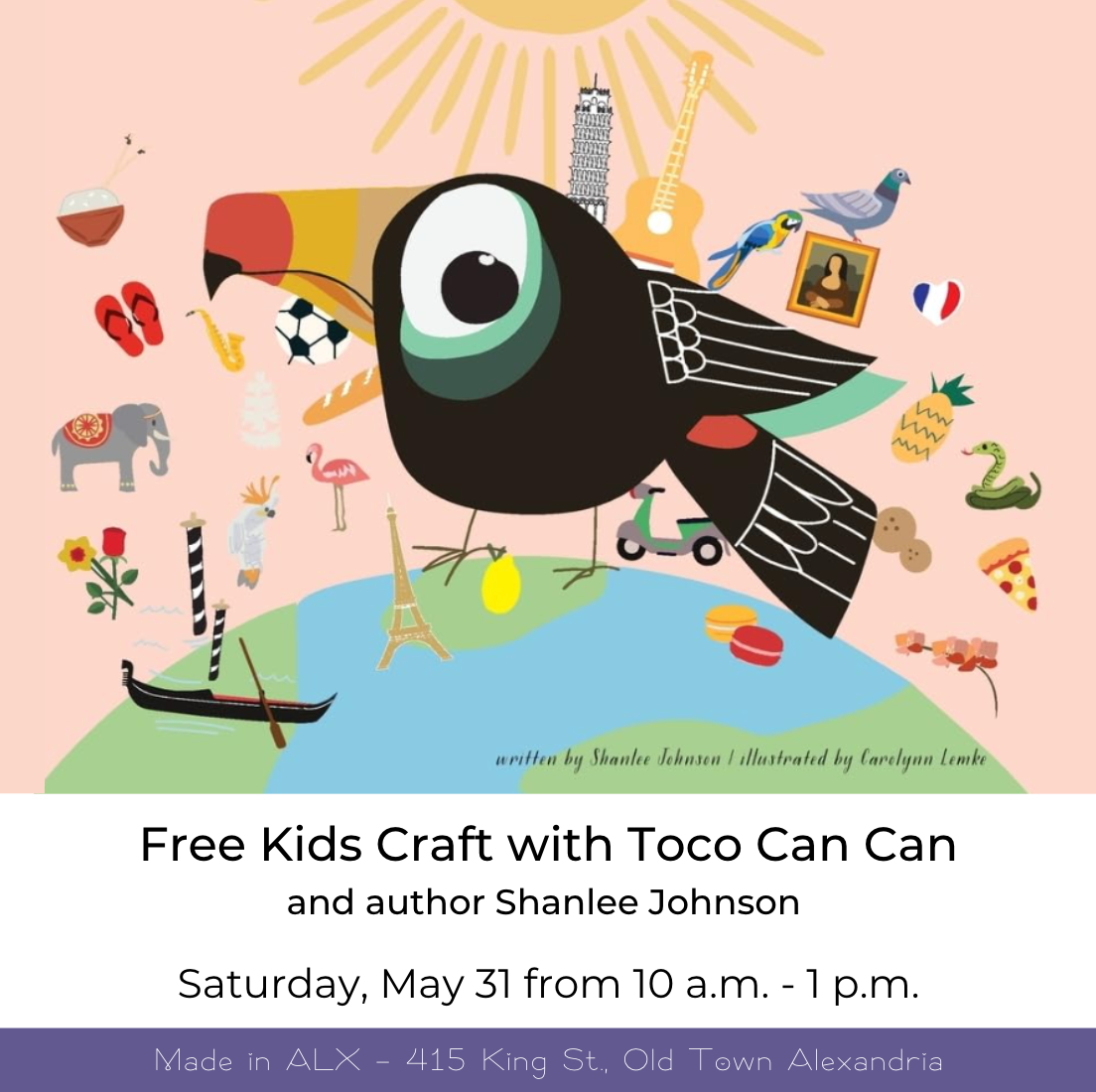 Free Kids Craft with Toco Can Can | Made In ALX
